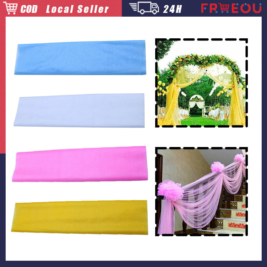 Soft Tulle Fabric Organza Sheer Fabric For Birthday Party Backdrop ...