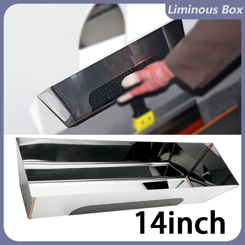 14Inch Stainless Steel Mud Pan Heavy Duty Drywall Painting Mud Pan ...