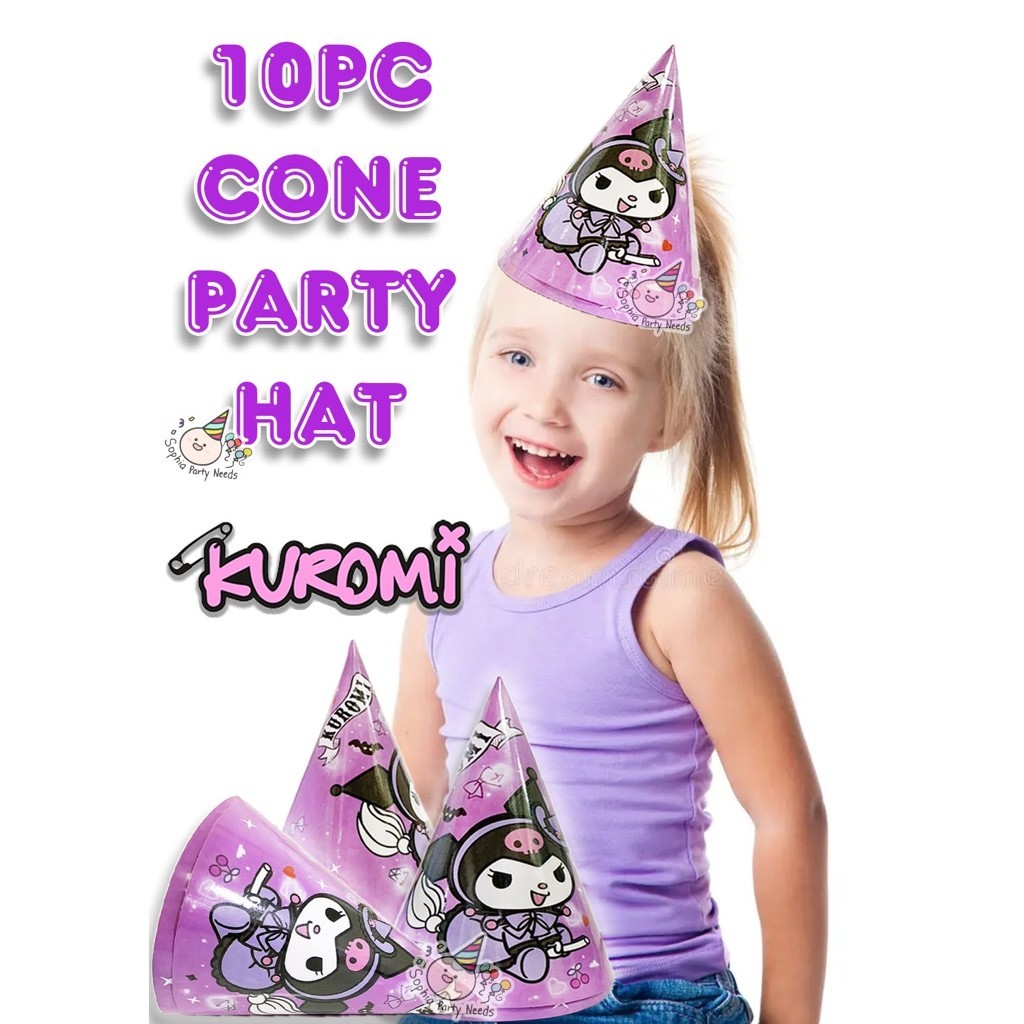 Already Assembled Cone Shape Party Hat Kuromi Design | Shopee Philippines