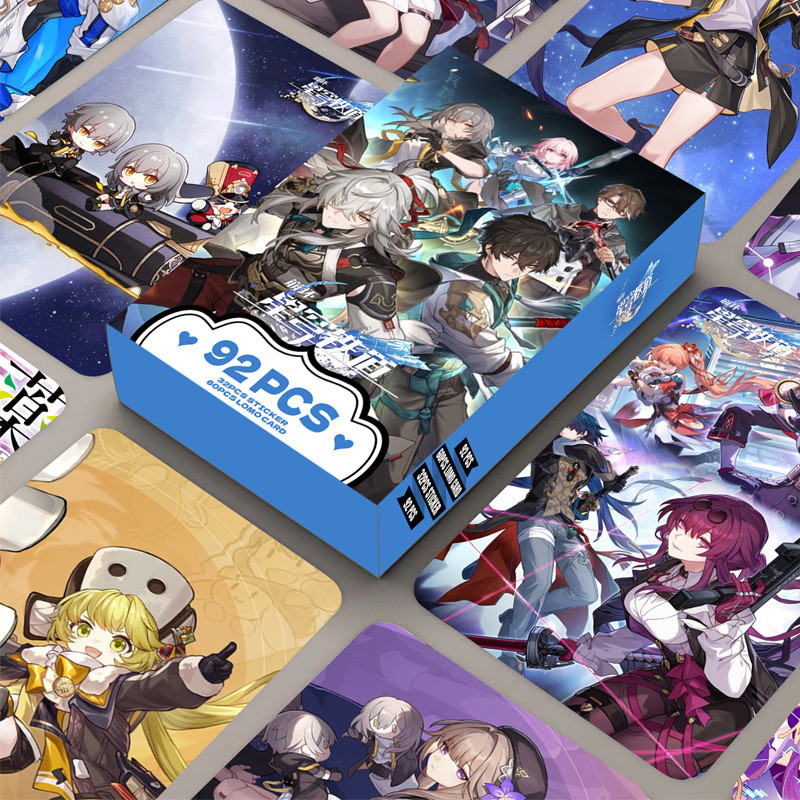 92pcs Anime Manhwa Manga Lomo Cards Honkai Impact Cartoon Character ...
