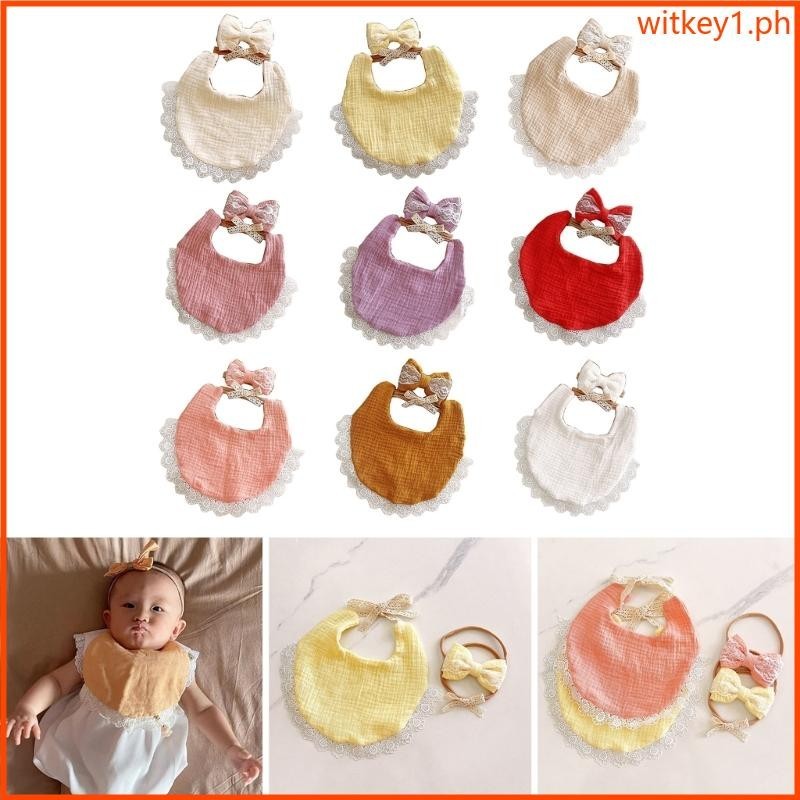 WIT Cute Baby Burp Cloth Bandana Towel Set Double Sided Printing Infant ...