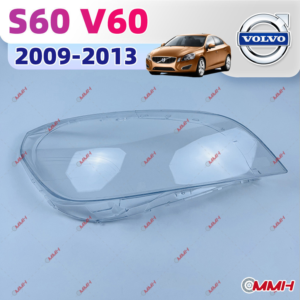 For Volvo S60 V60 S60L 2009-2013 headlamp cover headlight cover headlight Lens head lamp cover ...