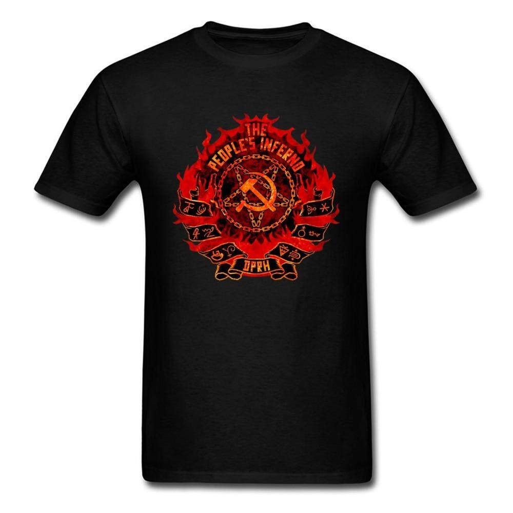 Russia Soviet CCCP Tshirts Hammer Sickle Communism Red Revolution Men T ...