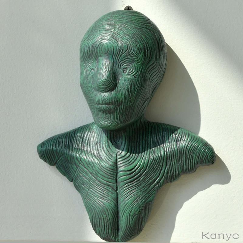 [KY] Abstract Wall Sculpture Human Body Wall Art Decor Figurine Resin ...