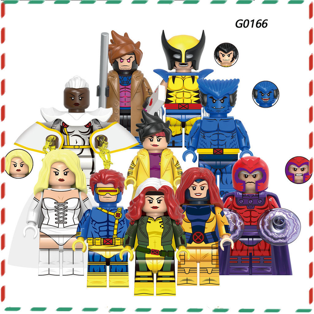 Children's Assembly Building Block Superhero Steel Wolfminifigures Boy ...