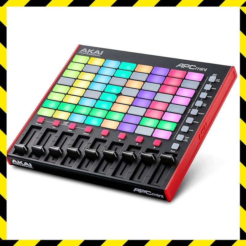 Akai Professional USB MIDI controller with 64 RGB pads, MIDI mixer, and ...