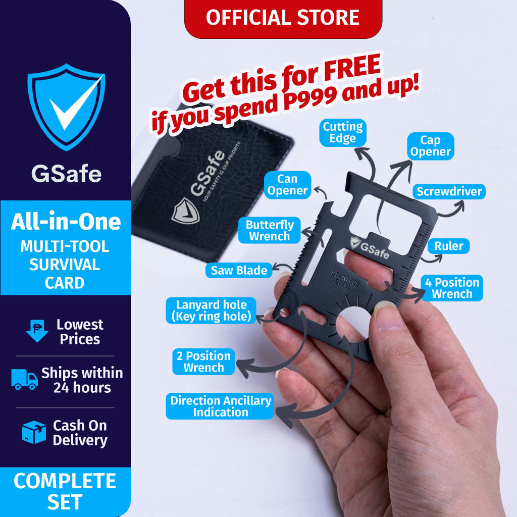 GSafe All-in-One Multitool Card (FREE if you spend P999 and up ...