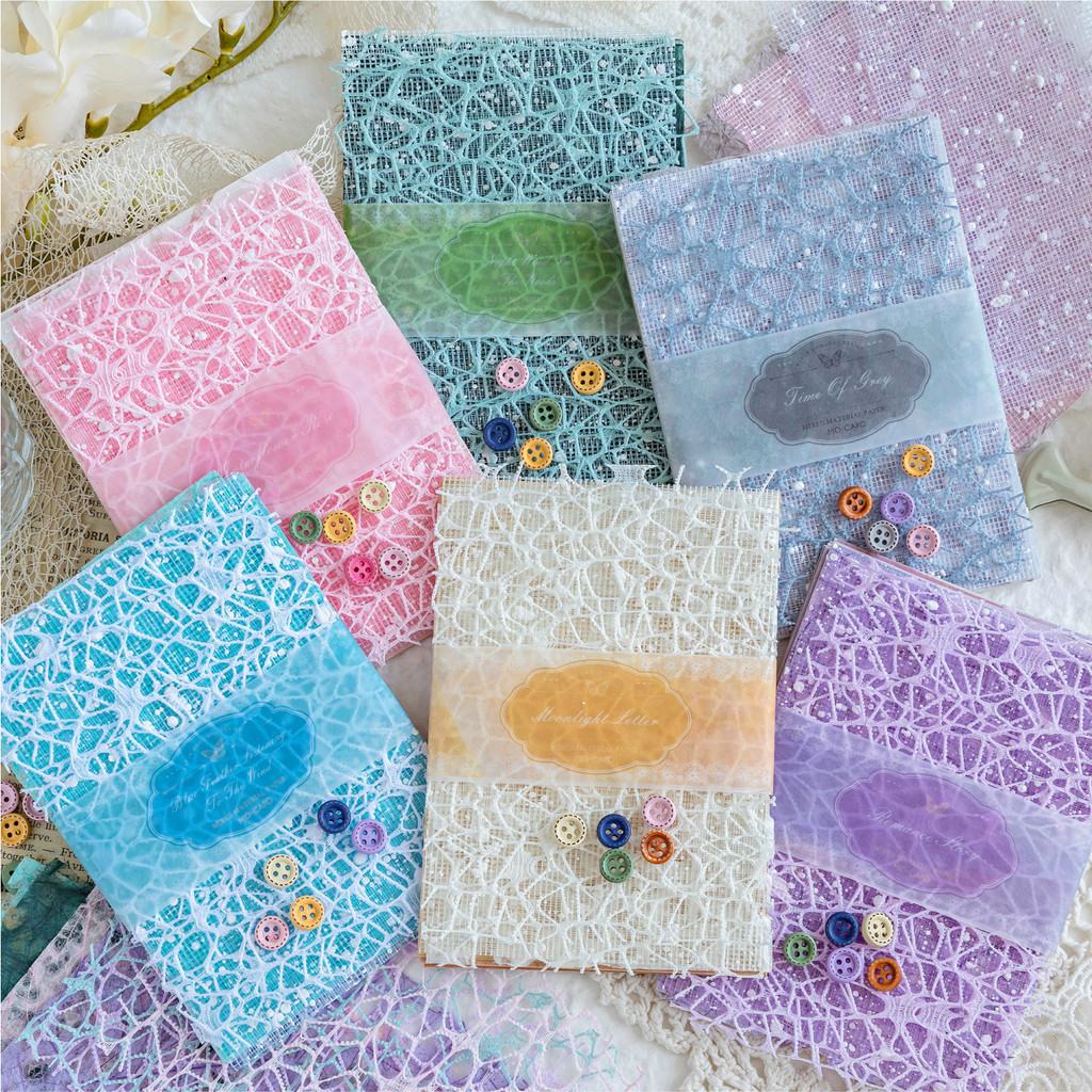 Journamm 26pcs/pack Materials Paper Gauze Materials DIY Scrapbooking ...