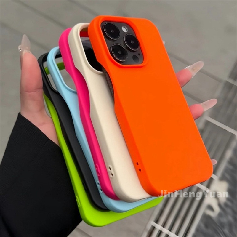 Half-Cover Matte Silicone Case for iPhone 15/14/13/12/11 Pro Max - Anti ...