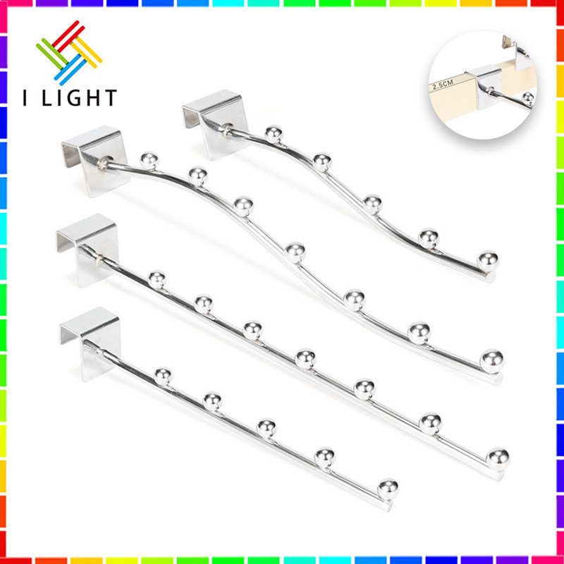 19.5/24.5cm Chrome Plated Tube Bar Hooks Hanger Display (Straight and ...