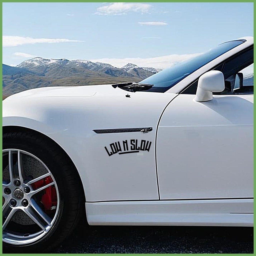 Low N Slow Sticker for Car Outline Funny Decal Outline Funny Sticker ...