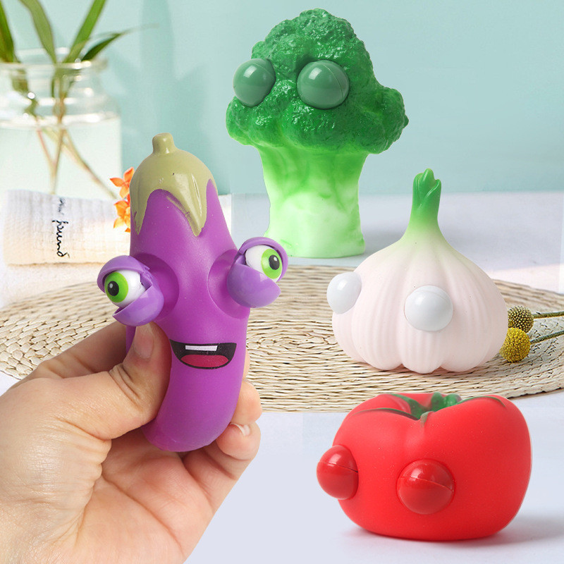 Vegetables Squishy Toys Fidget Toy Stress Reliever Toy Big Squishy Food ...