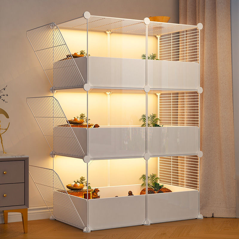 Rutin Chicken Coop Double-Layer Breeding Cage Special Feeding Box ...