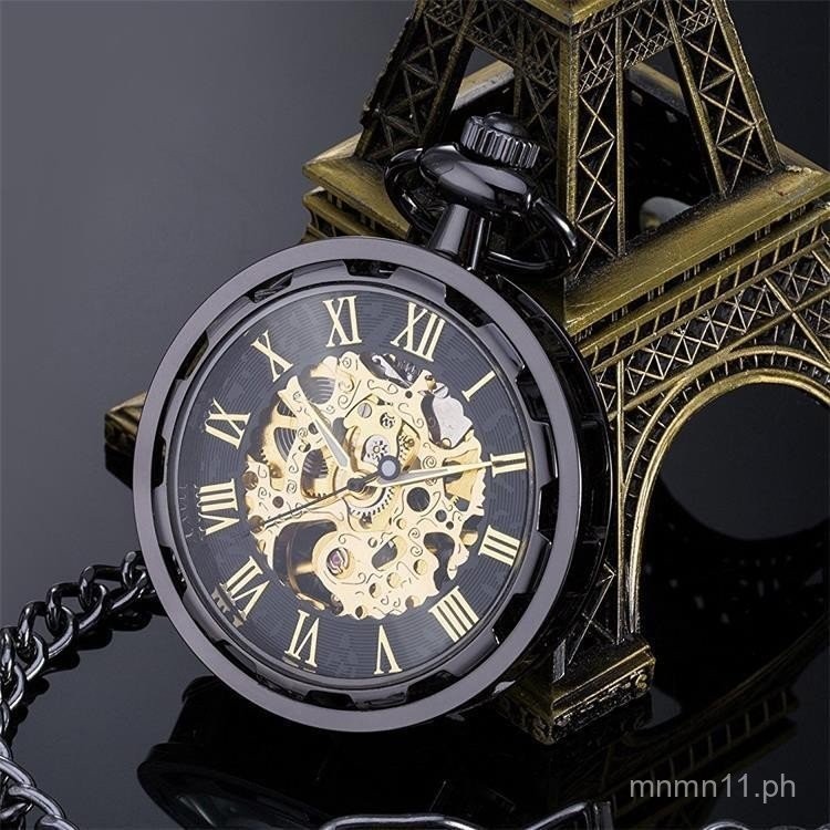 Anime Kurumi Tokisaki Engraved Emperor's Eye Mechanical Pocket Watch ...
