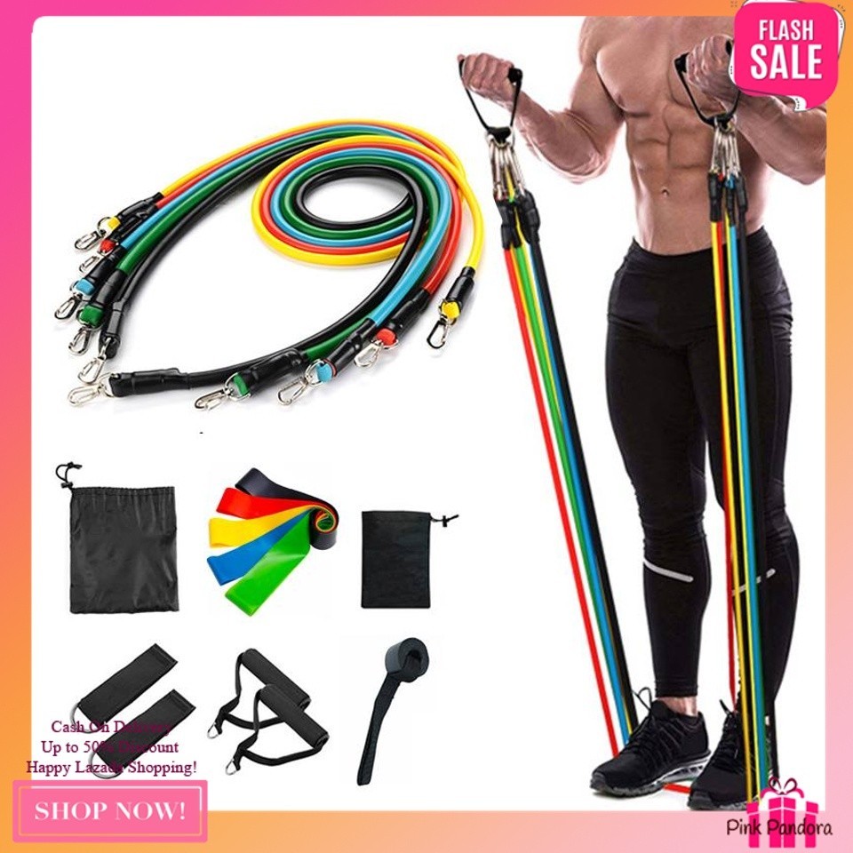 RQ+PPPH Power Resistance Bands | Fitness Home Exercise Set | Gym Yoga ...