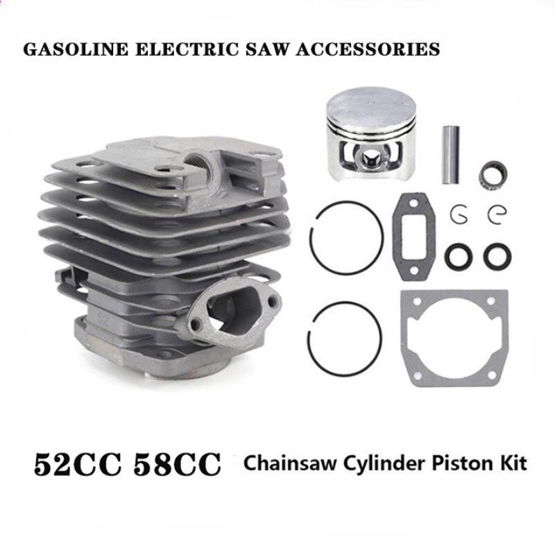 52cc/58cc 45mm diameter chainsaw cylinder assembly and piston set for ...
