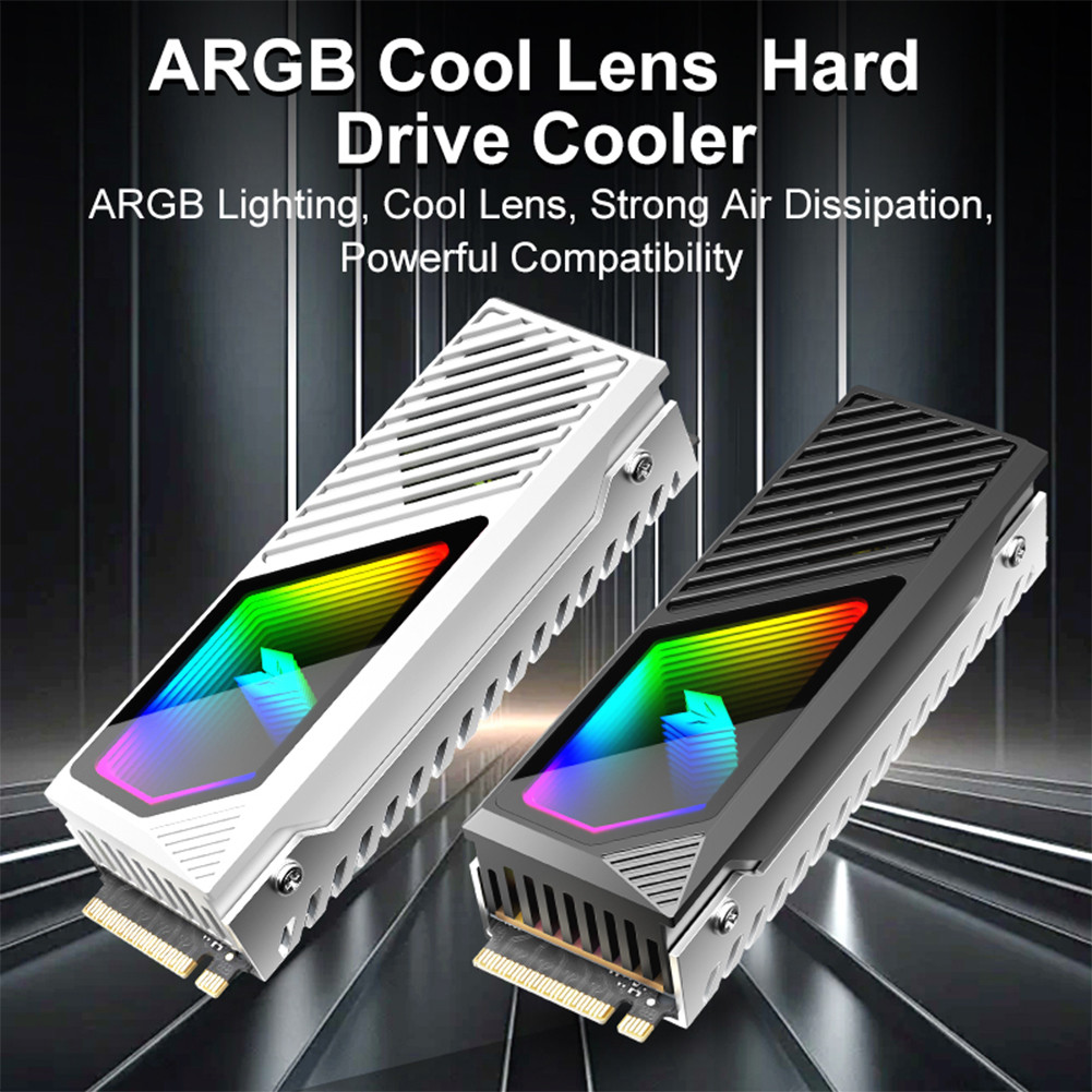 M.2 2280 SSD Heatsink SSD Aluminum Alloy Radiator 5V 3 Pin ARGB M.2 ...