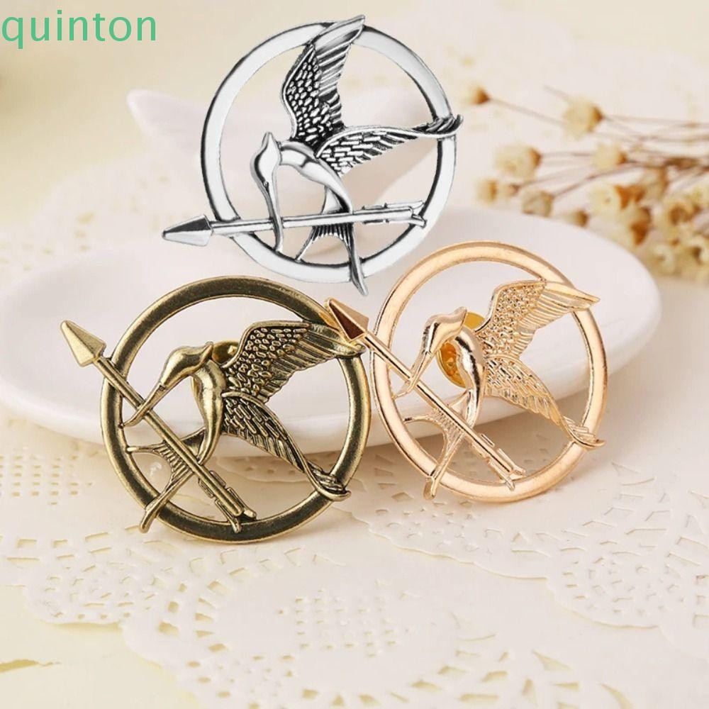 QUINTON Mockingjay Badge Lapel Pins, Jewellery Accessories Round ...