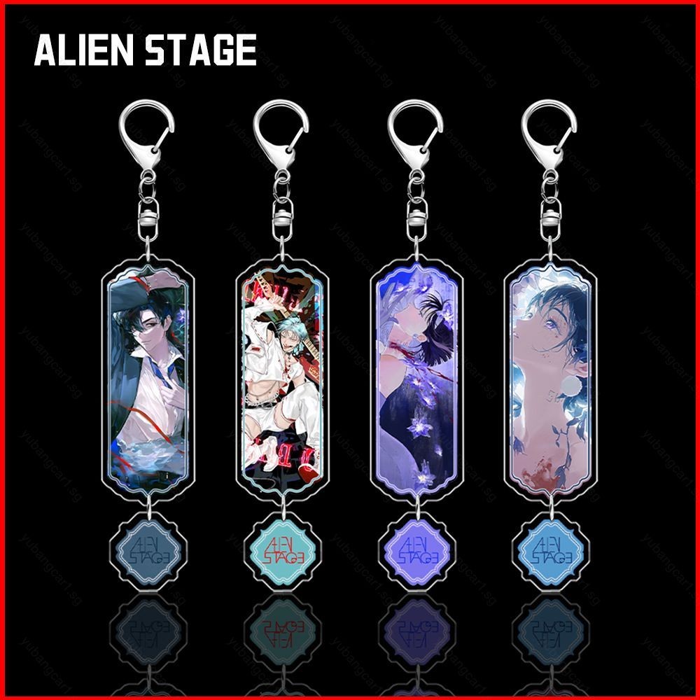 yu1 ALIEN STAGE Cartoon Acrylic Keychain Backpack Pendant SUA LUKA IVTI ...