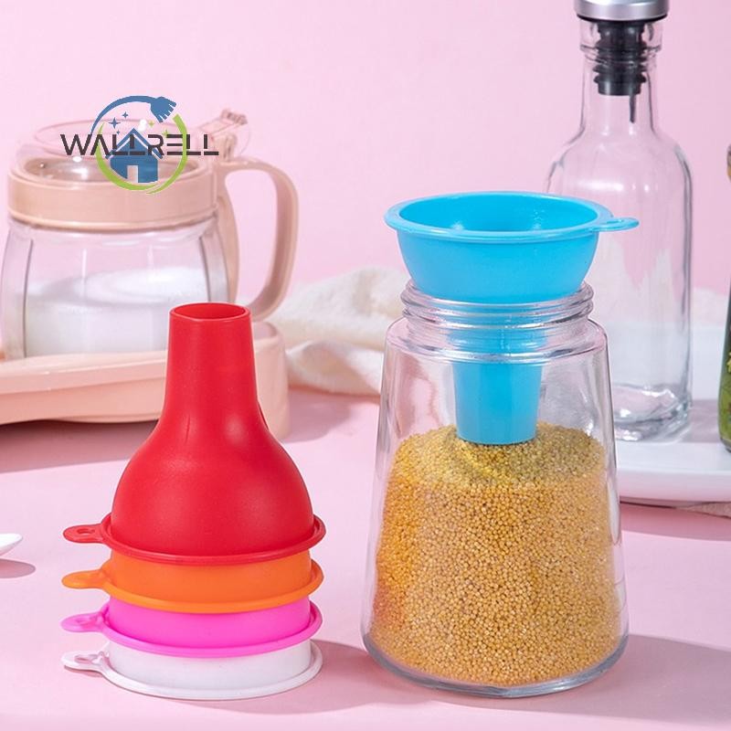 Wallrell> 8CM Silicone Wide-Mouth Funnel Milk Powde Bean Funnel Large ...
