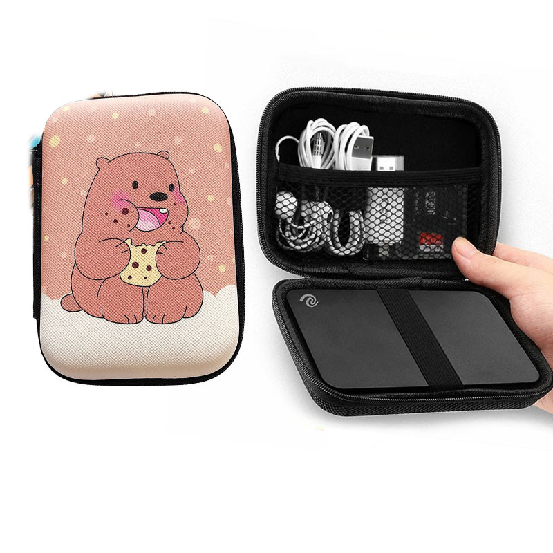 Cute Little Bear HDD/SSD Hard Drive Storage Bag Creative Cartoons ...