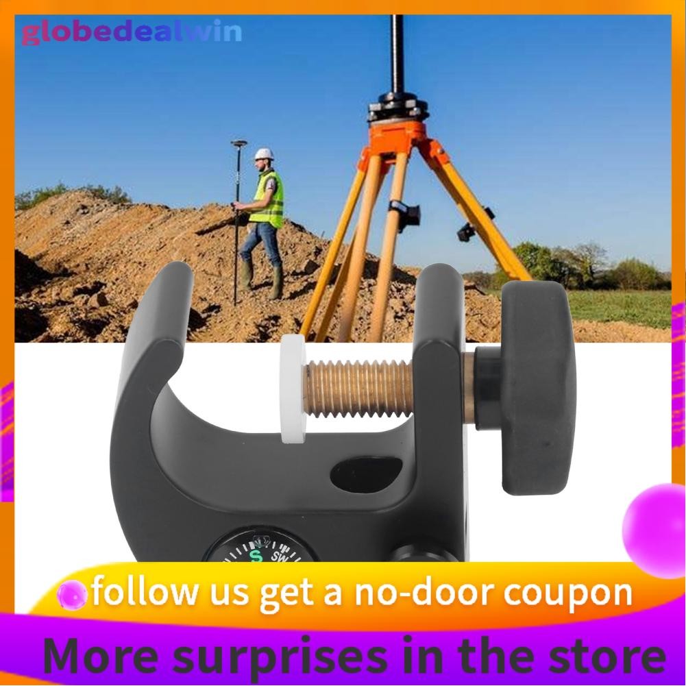 Globedealwin Date Collector Holder Pole Clamp Bracket Lightweight with Compass for GPS RTK ...