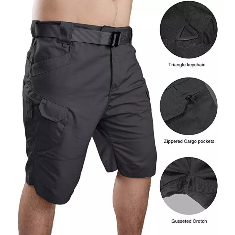 IX7 Military-Style Tactical Shorts Multi-Pocket Ripstop Waterproof ...