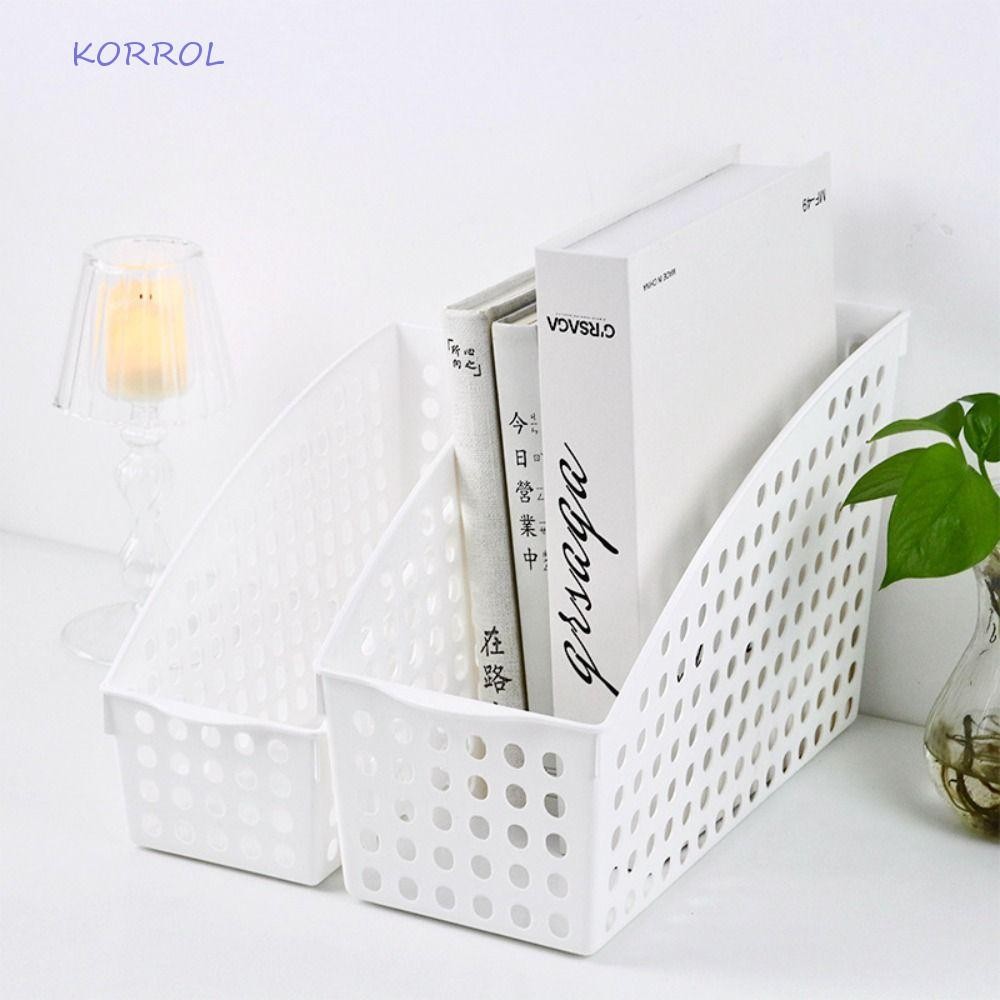 KORROL A4 File Storage Box, Sundries Storage Box Desktop Organizer File ...