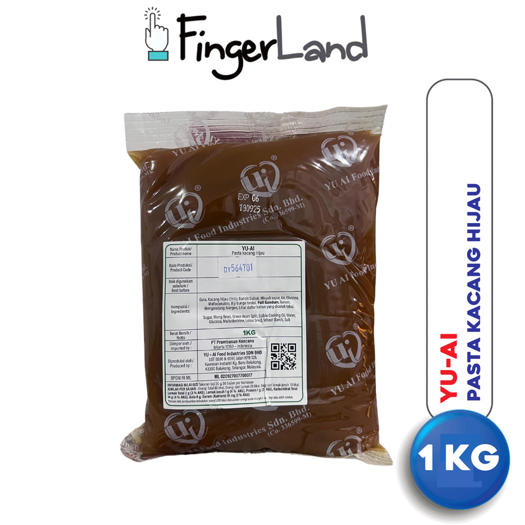 HIJAU Yu-ai Green Bean Paste 1 KG Green Bean Paste | Shopee Philippines