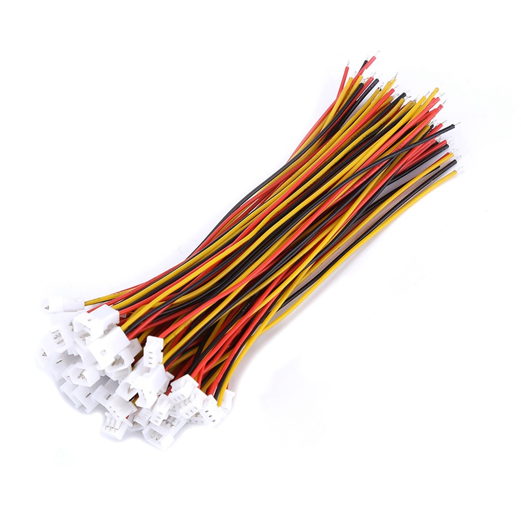 Fun~ 20 Sets Pack Micro JST 1.25MM 2 Pin Male&Female Connector Plug With Wires Cables(2Pin ...