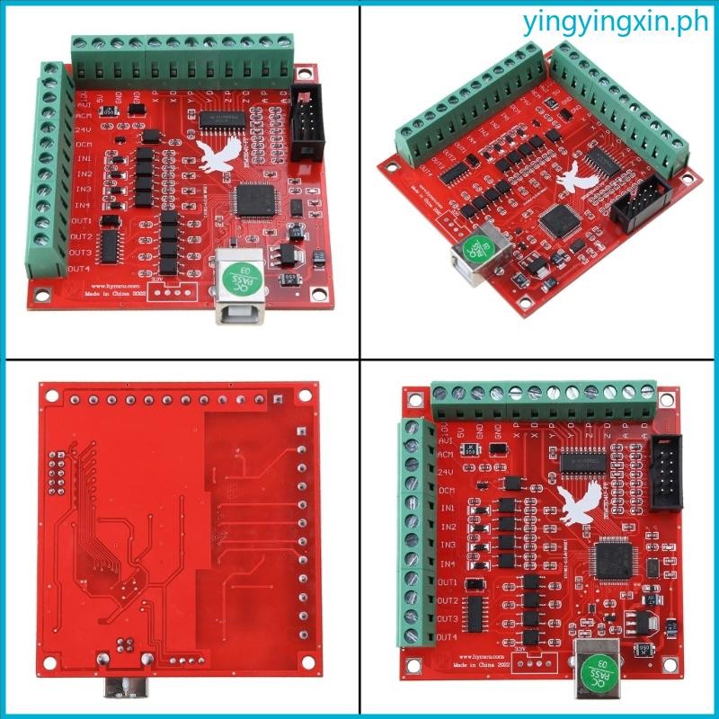 Yin 4 Axis Mach3 Stepper Motor Motion Controller Card Breakout Board Usb Interface Cnc