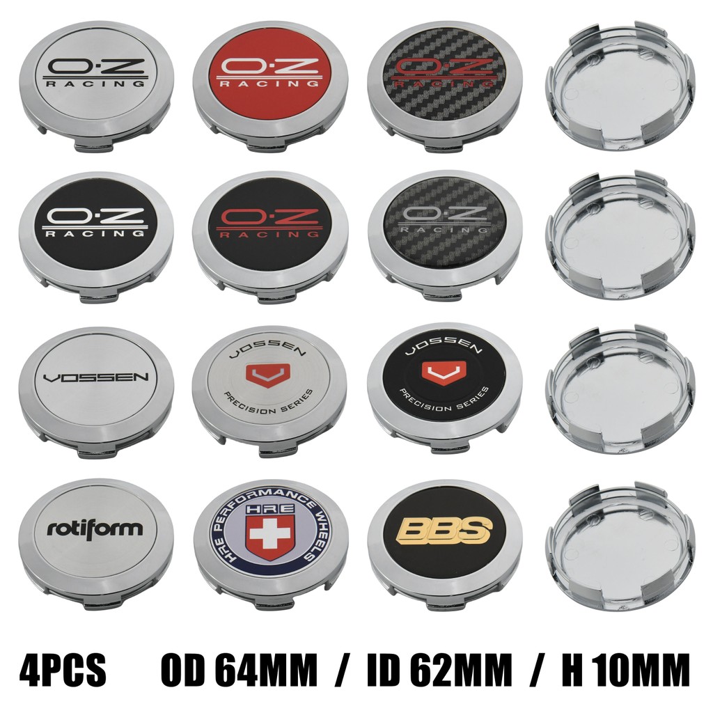OZ Rim Cap 64mm INFORGED Hub Cap Wheel Cover VOSSEN Emblem Sticker ...