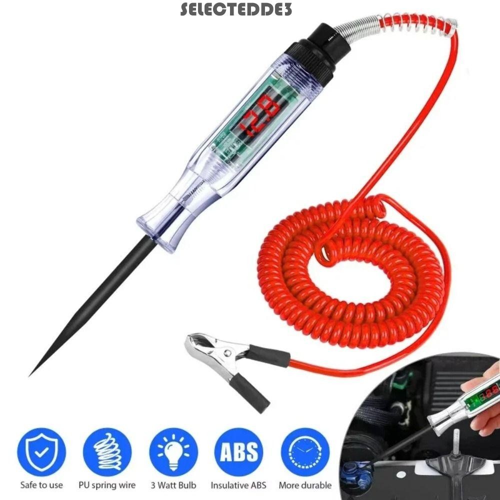 SELECTEDDE Voltage Circuit Tester, Digital Display 6V 12V 24V Car ...