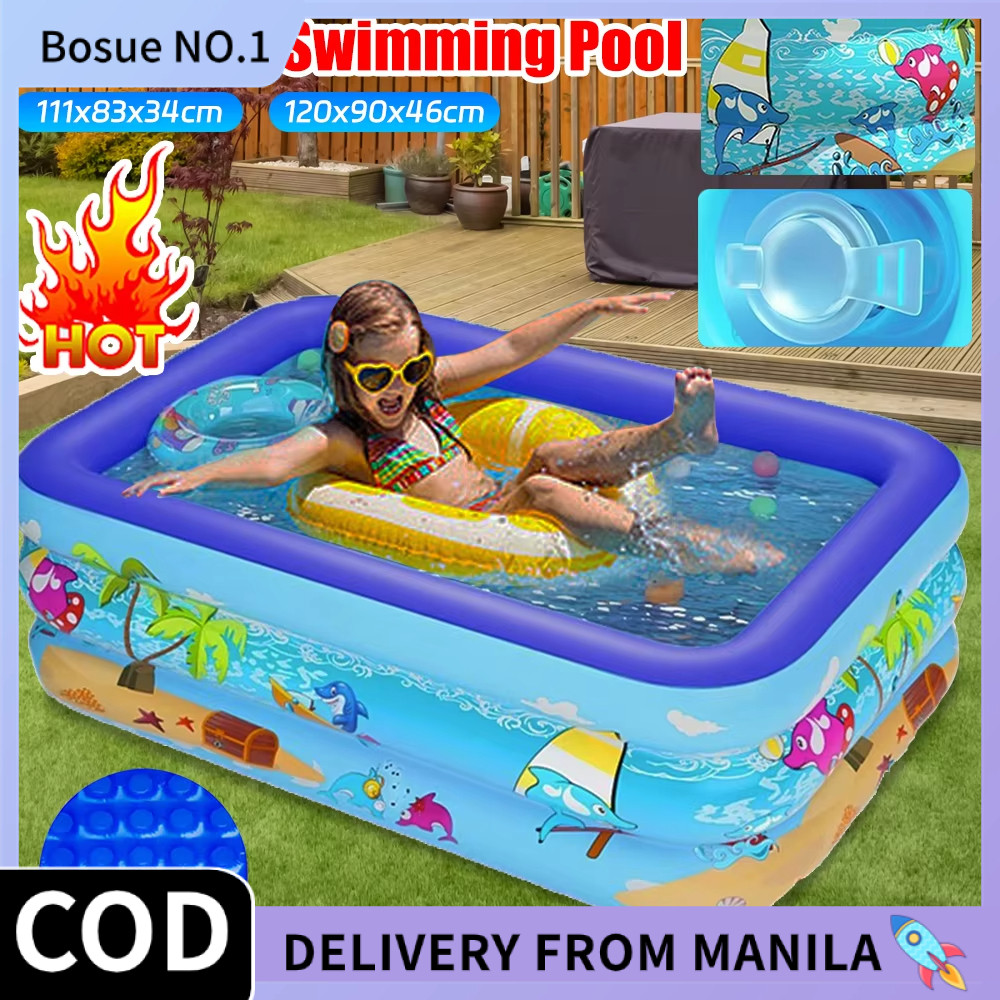 Inflatable Swimming Pool for Kids Air Pump Famirly Swimming Pool Big ...