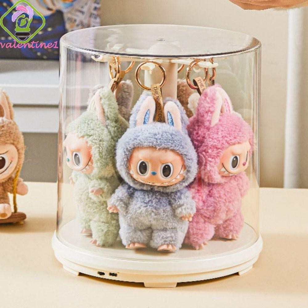 AVALENTINE Labubu Pendant Display Box, Transparent Hand-made Rotating ...