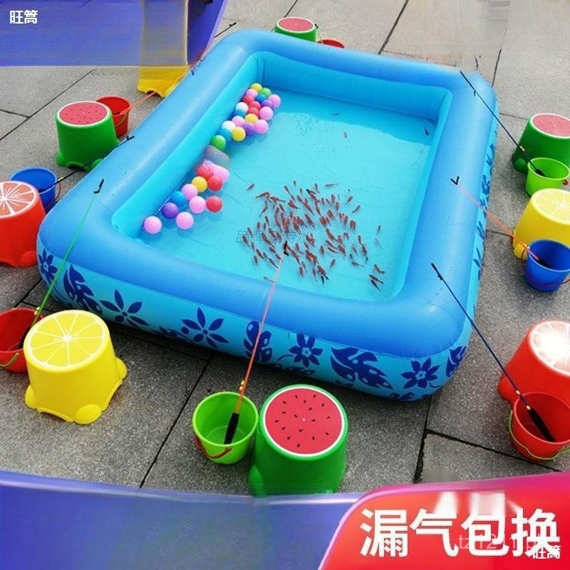 Pool Set for Fishing Goldfish Live Fish Stall Real Fish Amusement Park ...