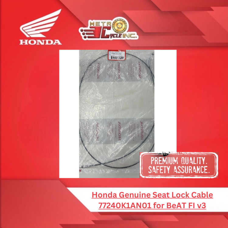 Honda Genuine Seat Lock Cable 77240K1AN01 for BeAT FI v3 | Shopee ...