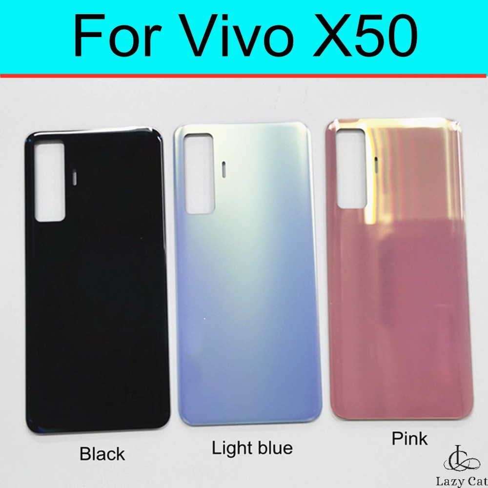 6.56" For Vivo X50 Back Battery Cover Rear Housing Door Glass Case for ...
