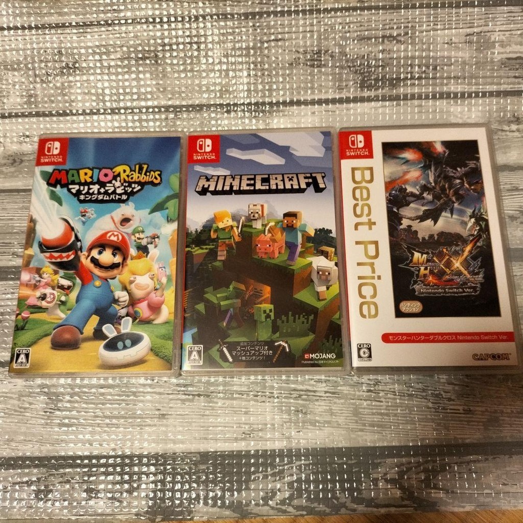 Nintendo Switch Summary Mario + Rabbids Minecraft Monster Hunter Double ...