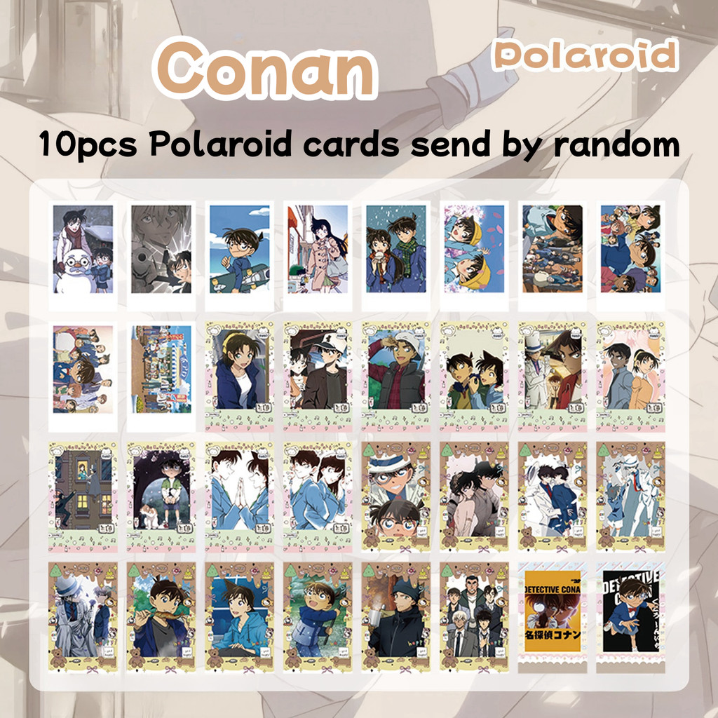 10pcs Cartoon Crayon Shin-chan Animation Conan Lomo Cards Manhwa Bungo ...