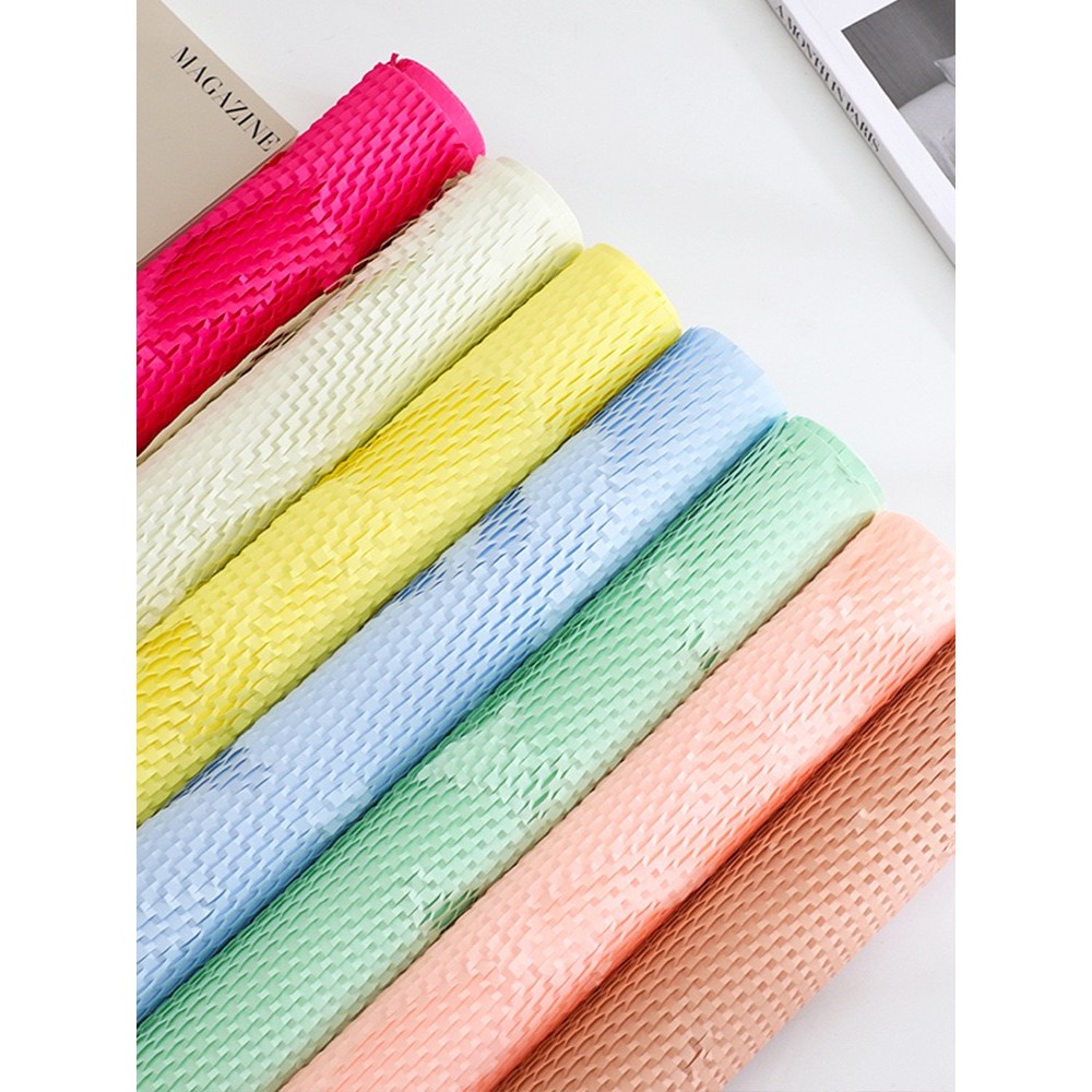 50cmx10yards Colored honeycomb Wrapping paper for packaging flower ...