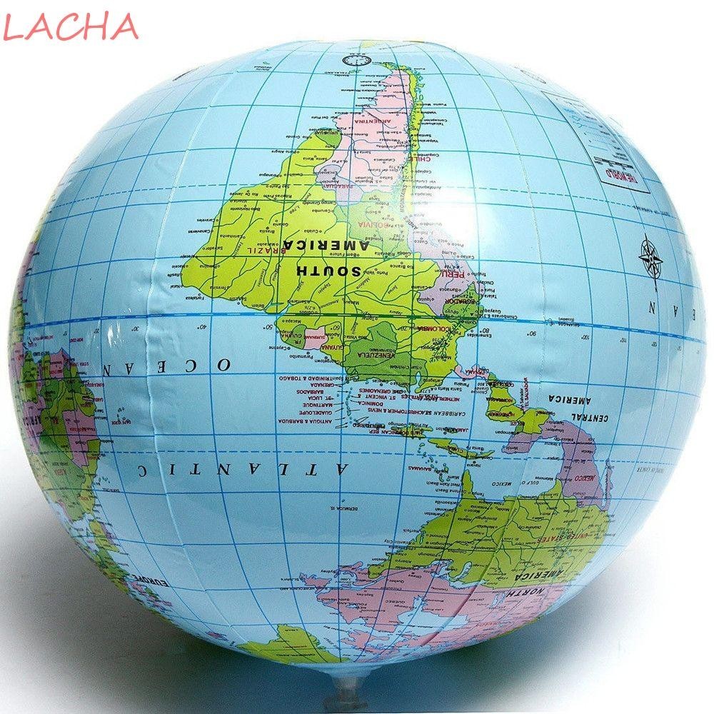 LACHAPELLE Globe Giant Earth Blow Up Geography Beach Ball Balloon Ball ...