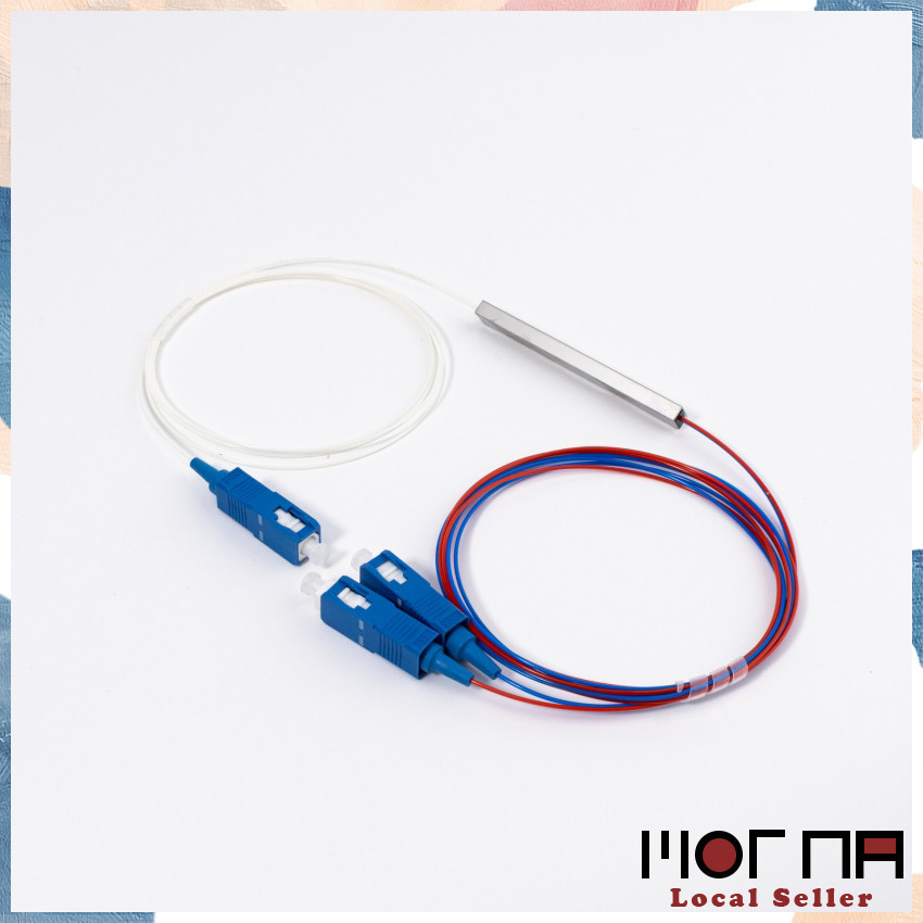 2Pcs/Set Fiber Splitter 1:2 SC/PC Ratio 50/50 95/5 90/10 Fused ...