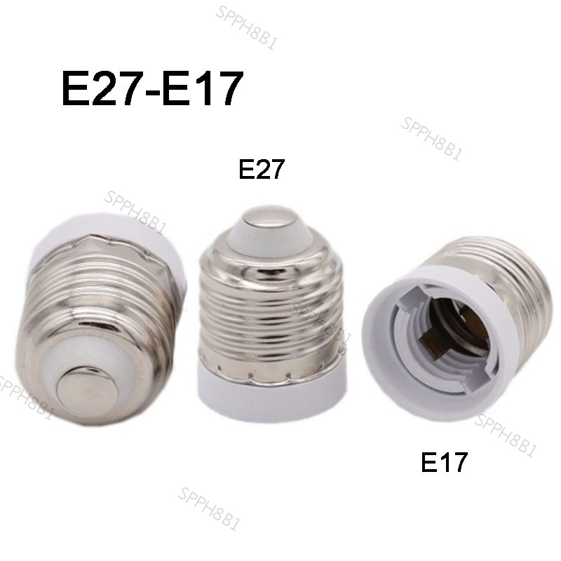 E27 To E17 Screw Socket Base LED Halogen CFL Light Bulb Lamp Adapter ...