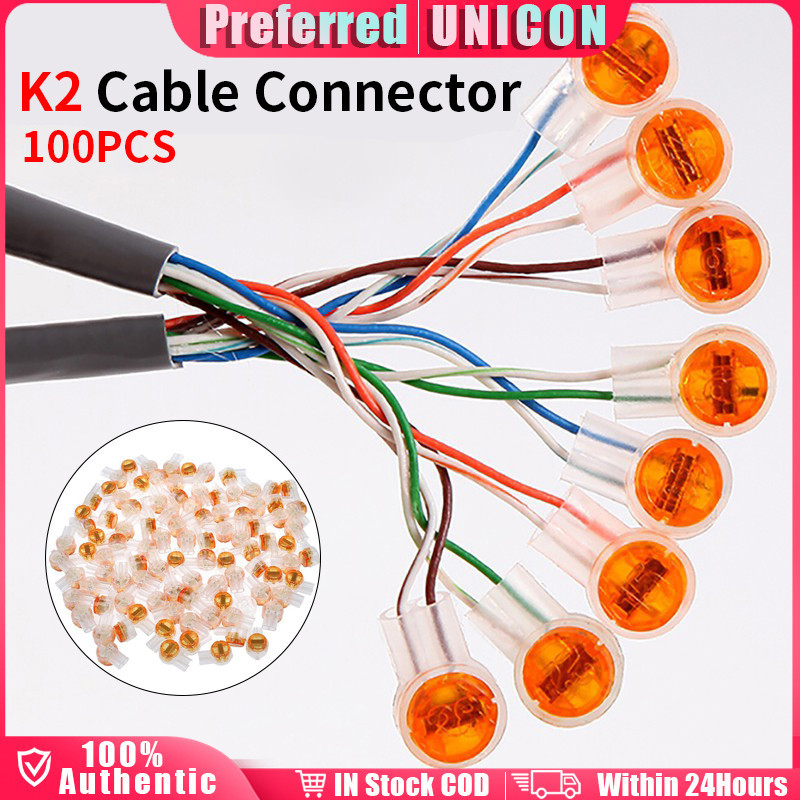 Data Phone Wire Butt Splice Single Port K2 Connector Uy2 Crimp Terminal ...