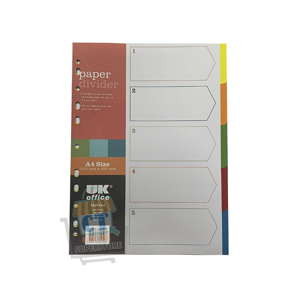 UK OFFICE File Divider 5's | Shopee Philippines