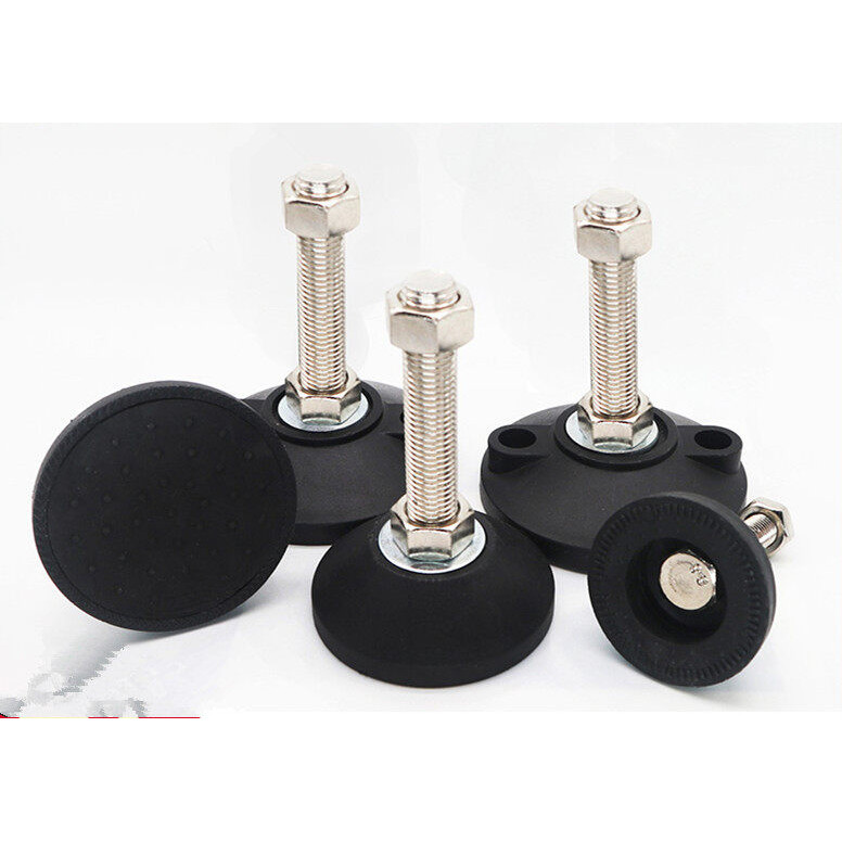 4pcs Adjustable Levelling Feet M12 Thread Black Furniture Legs Feet ...
