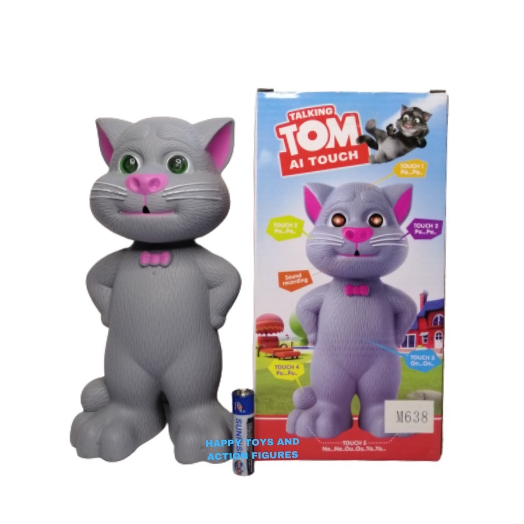 TALKING TOM TOY TOUCH TO SPEAK AND VOICE RECORDER TOY FOR KIDS | Shopee ...