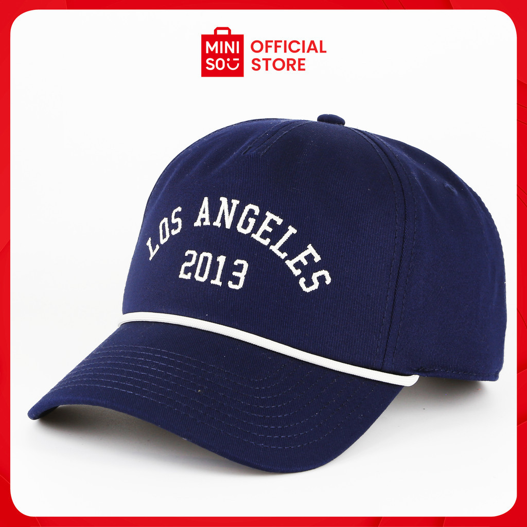 MINISO Los Angeles Baseball Cap (Navy) | Shopee Philippines