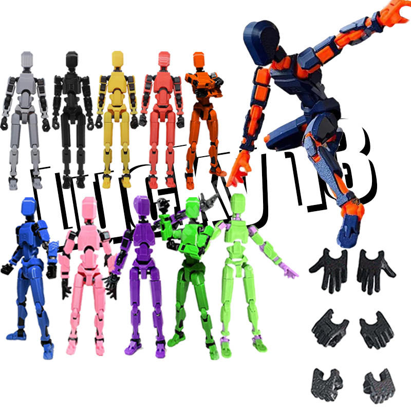 T13 Action Figure Lucky 13 3D Printing Model Movable Joints Action ...
